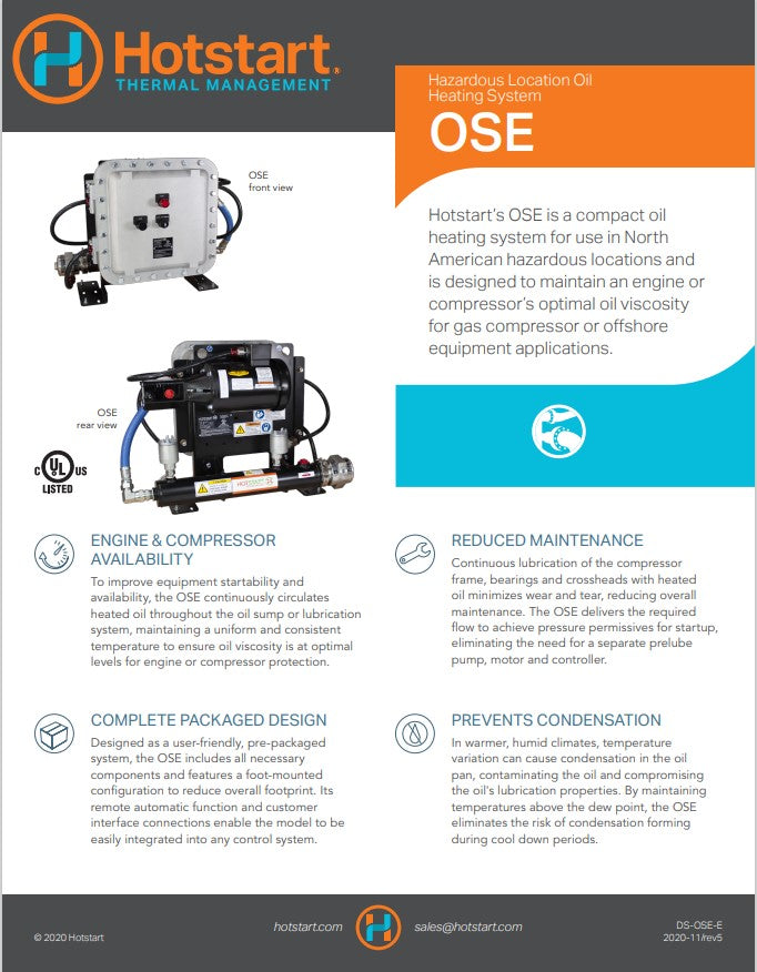 New Hotstart Oil Heating System — Collicutt Equipment