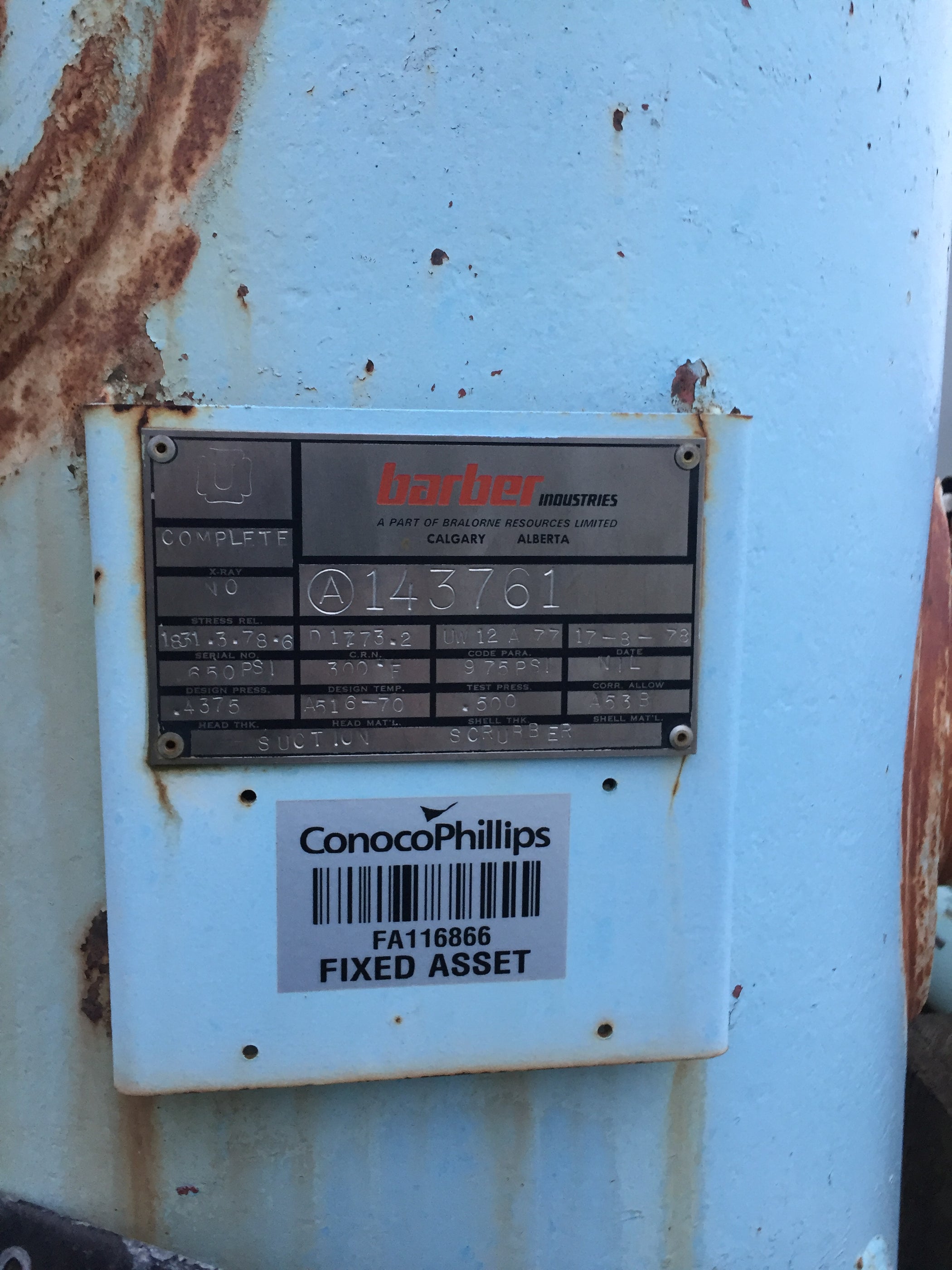 WHITE SUPERIOR 6G825 / W64 , PACKAGE compressor frame — Collicutt Equipment