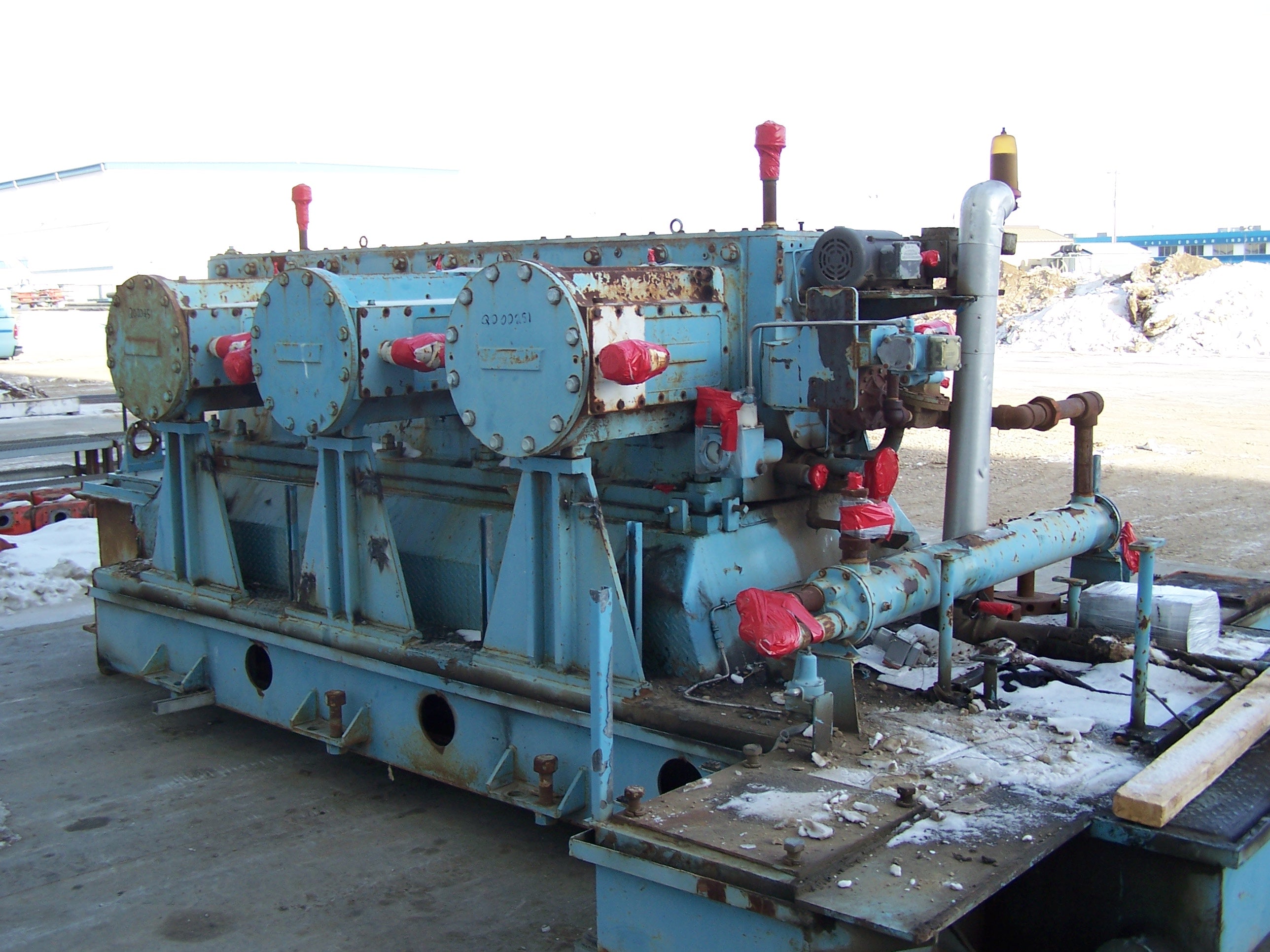 WHITE, COMPRESSOR FRAME — Collicutt Equipment